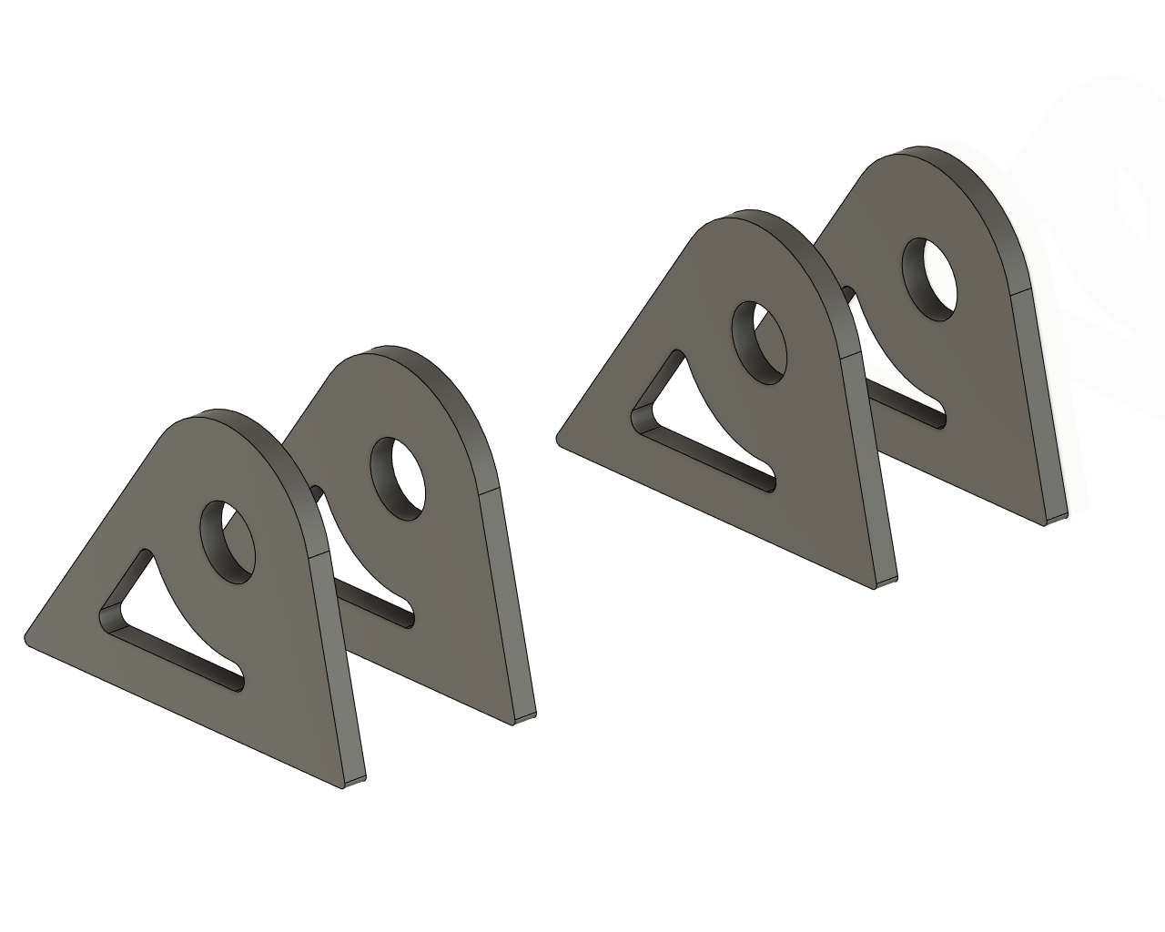 UNIVERSAL TRACK LOCATOR BODY MOUNT BRACKETRY- FLAT, TO SUIT 1/2" BOLT ...